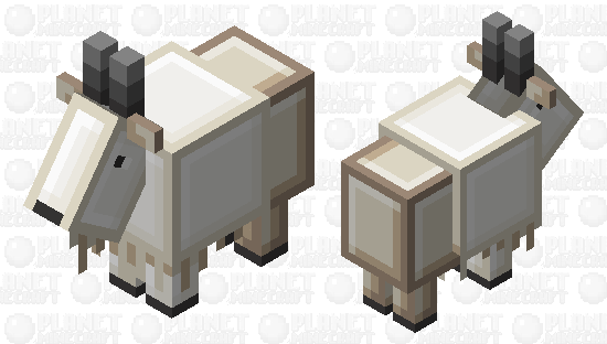 Simplistic Goat Minecraft Mob Skin