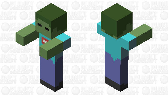 just a default zombie Minecraft Mob Skin