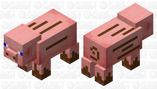 Muddy pig Minecraft Mob Skin