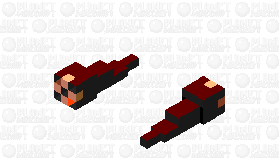 Worm Aged from 23 days to 38 days Minecraft Mob Skin