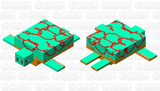 Blue Turtle Minecraft Mob Skin