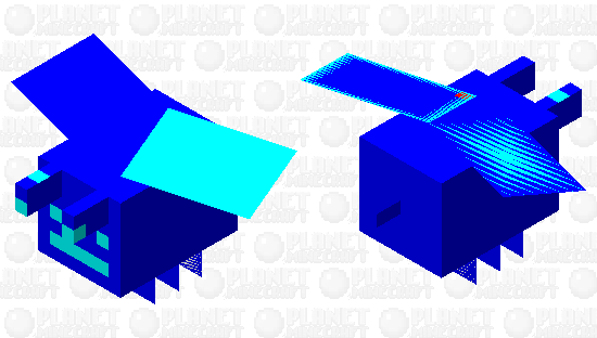 Abeja azul Minecraft Mob Skin