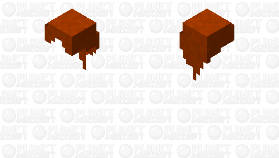 Red Female Villager Hair Minecraft Mob Skin