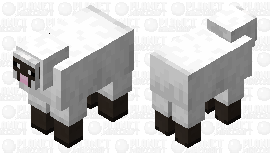 Black Sheep Minecraft Mob Skin