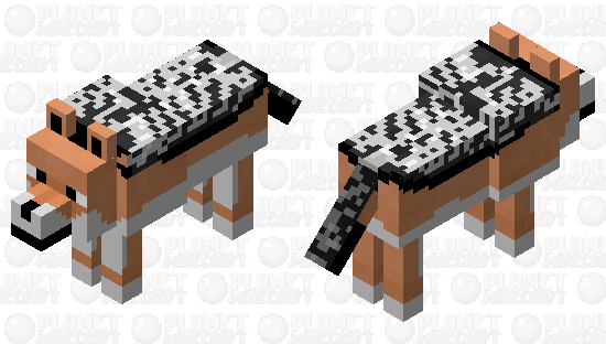 Black-Backed Jackal Minecraft Mob Skin