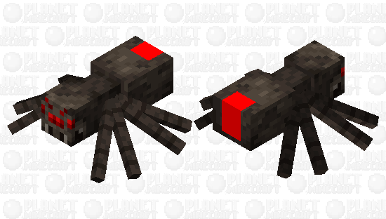 redback spider Minecraft Mob Skin