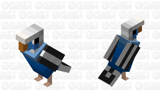 Blue Parakeet Minecraft Mob Skin