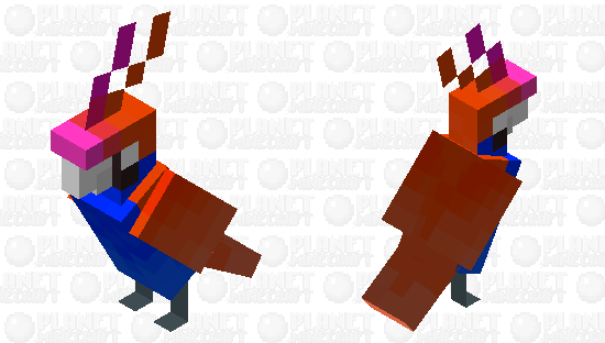 inverted parrot 1 Minecraft Mob Skin
