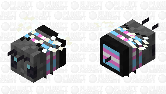 Trans Pride Beee Minecraft Mob Skin