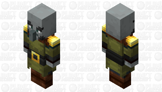 The Captain Illager (Pillager) (Armor Gold) (Retexture) (ver.2 ...