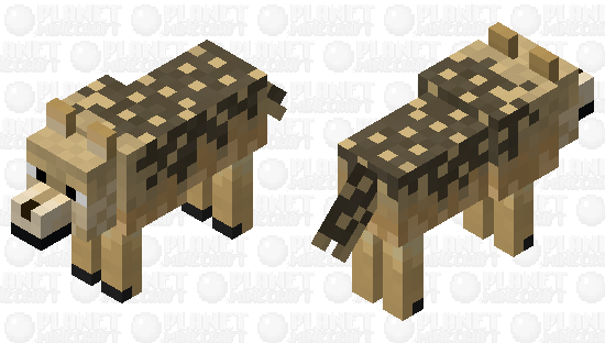 Jackal / savanna wolf variant / normal / V.1 Minecraft Mob Skin