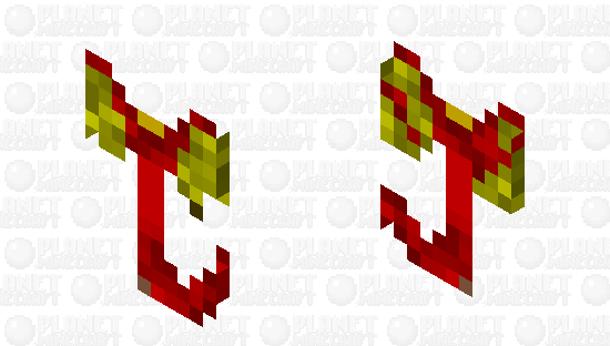 Red Dragon Wings Minecraft Mob Skin