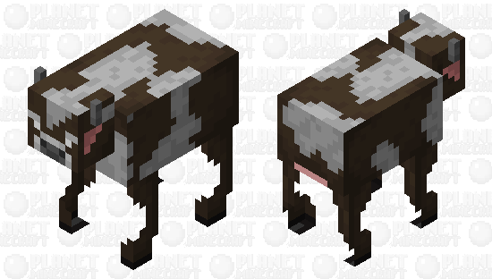 Better Cow / more realistic Minecraft Mob Skin