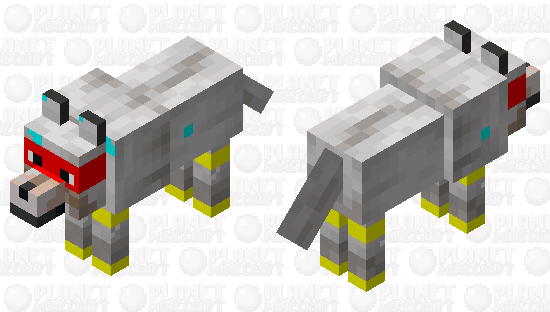 Scuba wolf Minecraft Mob Skin