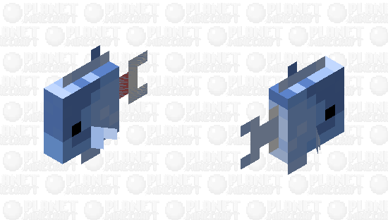 Ice Fish Minecraft Mob Skin