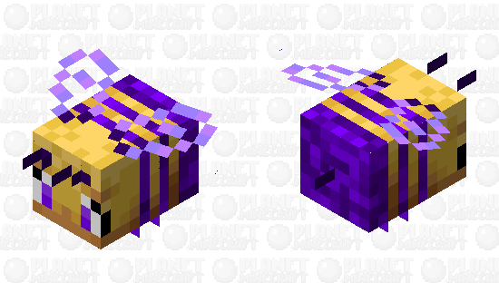 Purple Bee! Minecraft Mob Skin