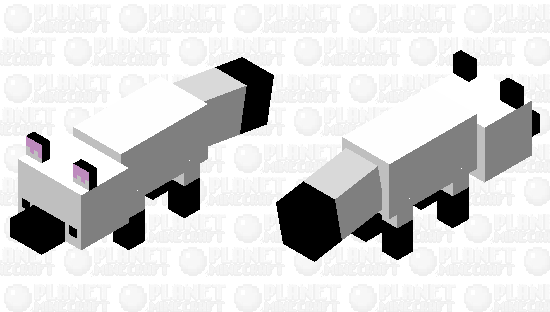 Kawaii Arctic Fox Minecraft Mob Skin