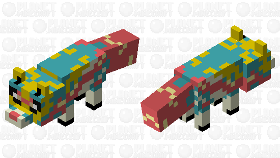 Zacian Fox (because foxes can hold swords) Minecraft Mob Skin