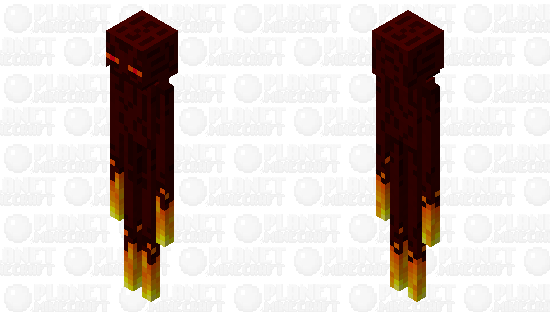 Fire Enderman Minecraft Mob Skin
