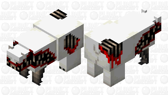 Infected polar bear Minecraft Mob Skin