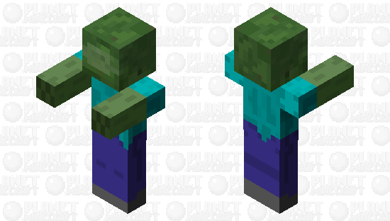 Faceless Zombie Minecraft Mob Skin