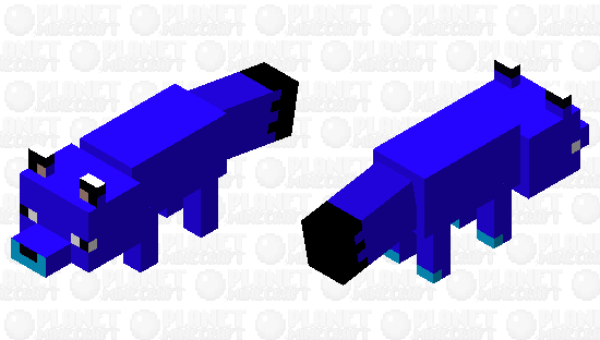 Blue Fox Minecraft Mob Skin