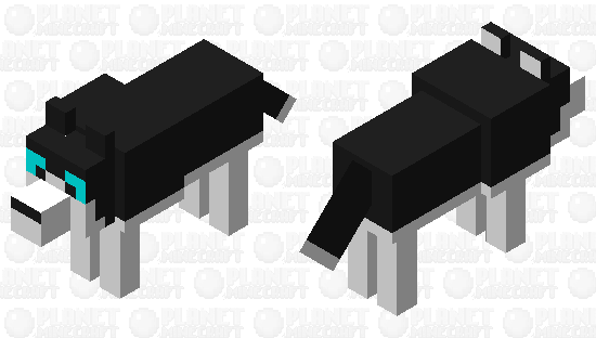 Siberian husky Minecraft Mob Skin