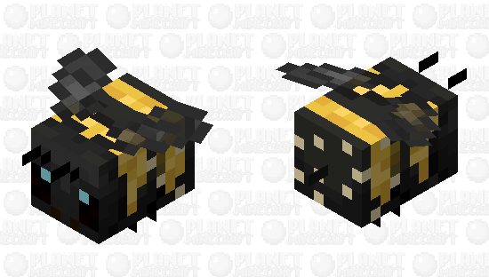Pollinating Bumblebee Minecraft Mob Skin