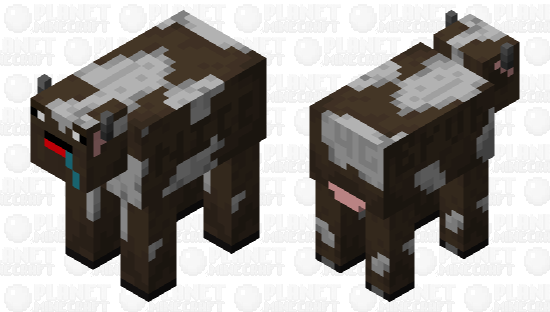 Nooby Cow Minecraft Mob Skin