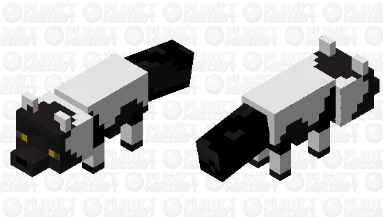 Black-and-White Ruffed Lemur Minecraft Mob Skin