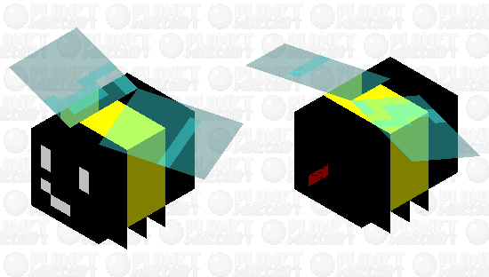 Bee swarm basic bee Minecraft Mob Skin