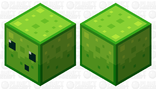 Cute Cartoony Slime Minecraft Mob Skin