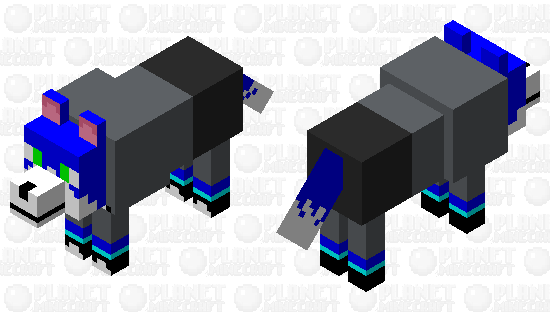 Toomuchdog wolf skin Minecraft Mob Skin