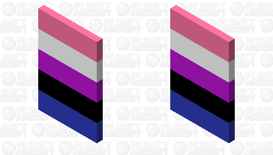 Genderfluid cape: For pride month Minecraft Mob Skin