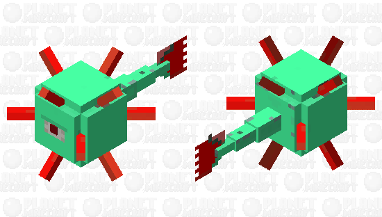 Colourful guardian Minecraft Mob Skin