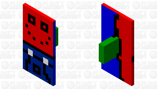 Fire and ice shield skin Minecraft Mob Skin