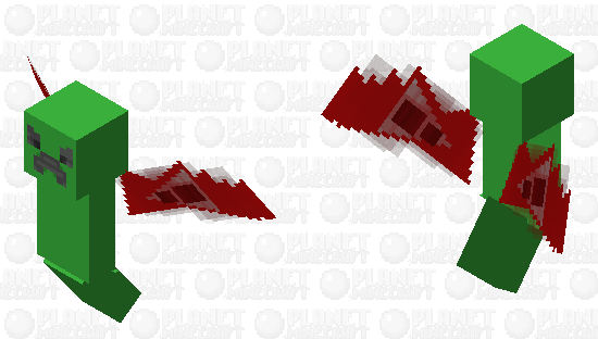 Flying Little Creeper Minecraft Mob Skin