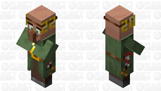 The Nitwit and Fireworks Minecraft Mob Skin