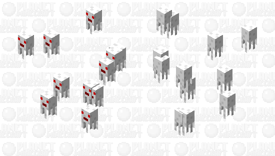 A bunch of tiny GHASTS! Minecraft Mob Skin