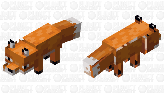 broken fox Minecraft Mob Skin