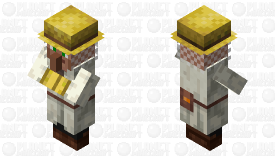 Villager / profession of Beekeper Minecraft Mob Skin