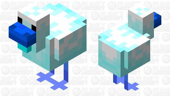 BLUE CHIKEN Minecraft Mob Skin