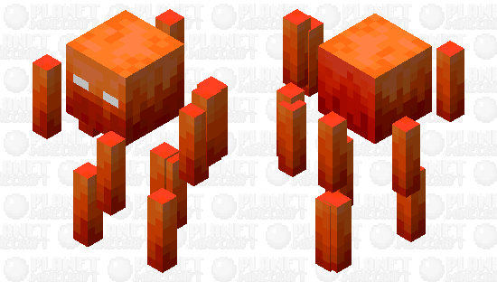 RED blaze Minecraft Mob Skin