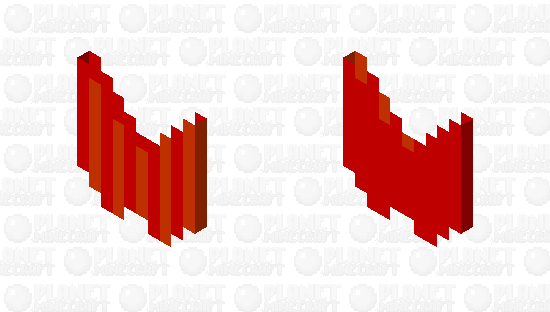 striped devil wings Minecraft Mob Skin