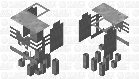 Skeletal Ghast Minecraft Mob Skin