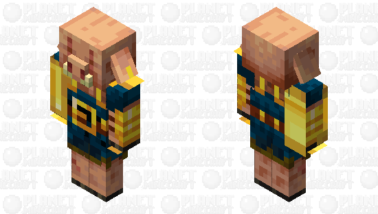 Armored Piglin Hunter2 Minecraft Mob Skin
