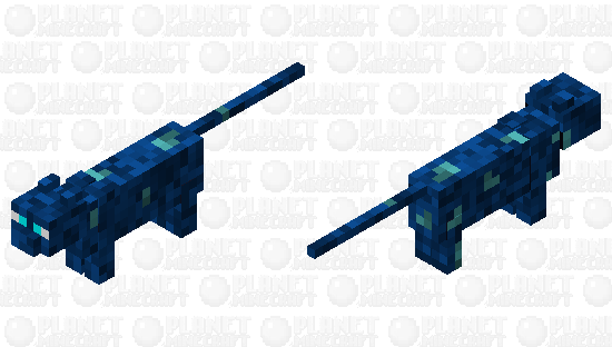 blue nether wart cat Minecraft Mob Skin