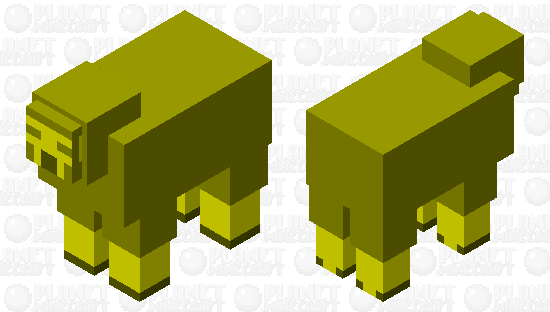 Golden Sheep Minecraft Mob Skin
