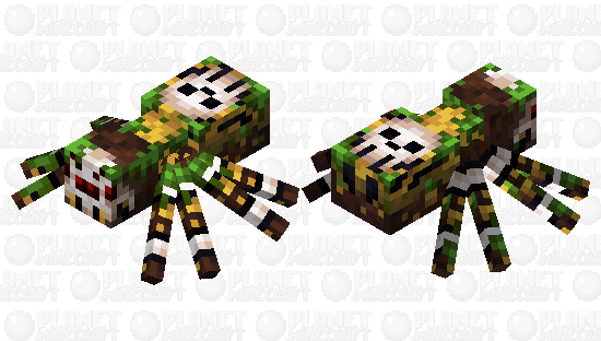 Jungle Spider Minecraft Mob Skin