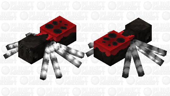 Ladybird spider Minecraft Mob Skin